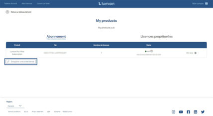Clé de licence Lumion & Création de compte Lumion