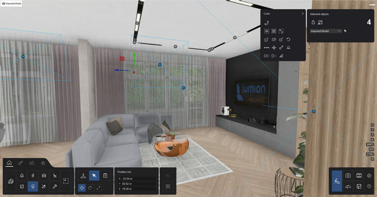 Créez vos rendus intérieurs avec le Ray Tracing dans Lumion